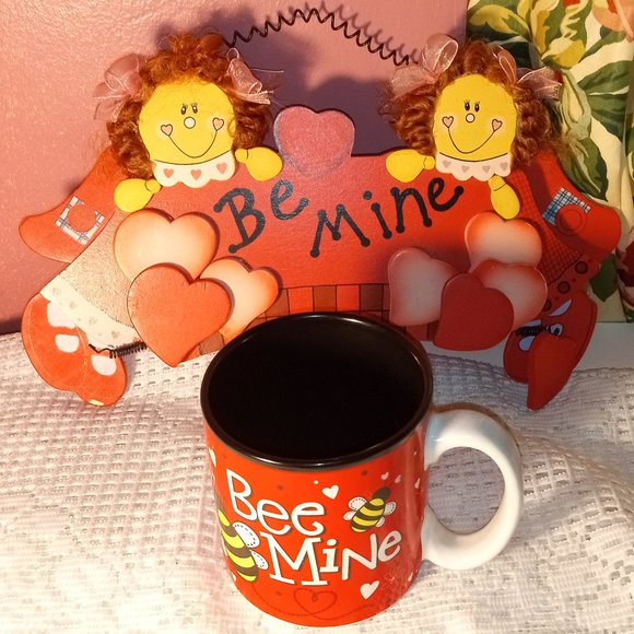 Burton | Accents | Red Be Mine Wooden Hanging I Love You Decor And Red ...